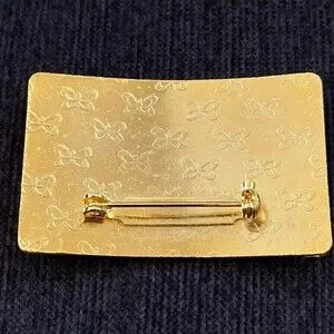 Jewelry | Cloisonne Pin With Bird And Fish Motif Gold Tone Setting ...